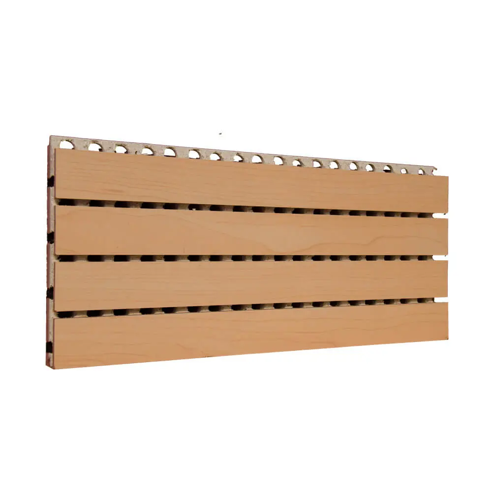 Three Layers Composite Flame Retardant Grooved Wooden Acoustic Panel ...