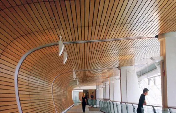 Grooved wooden acoustic panel ceiling system - Acoustic Panel ...