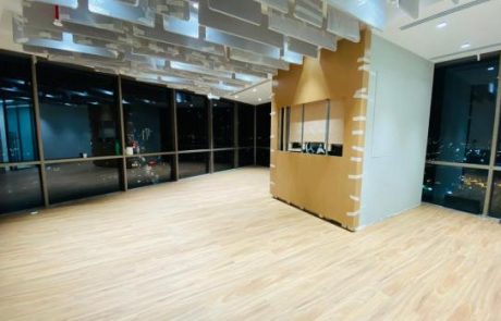 KSA Conference Room with Our Art Baffle Acoustic Ceiling Panel ...