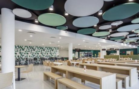 KSA Conference Room with Our Art Baffle Acoustic Ceiling Panel ...