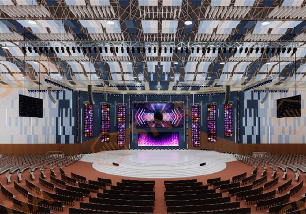 Auditorium Project - Acoustic Panel | Acoustic Design | Acoustic ...